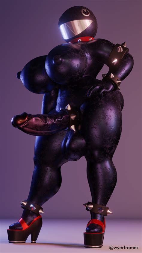 Rule 34 1futa 3d Anthro Ass Balls Big Ass Big Breasts Big Penis Black Skin Breasts Chain Chomp