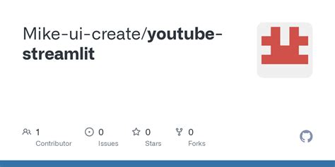 github mike ui create youtube streamlit