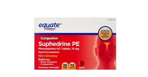 Equate Phenylephrine Cold And Flu Medicines