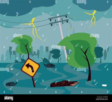 Storm And Flood Stock Vector Image And Art Alamy