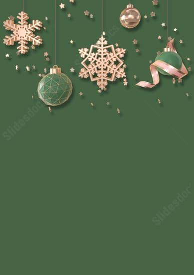 A Simplistic And Clean Christmas Pendant In Green Page Border