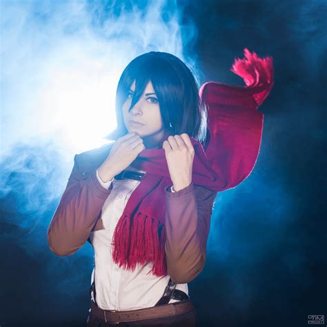 Mikasa Ackerman From Attack On Titan Cosplay By Yuna Self Rotaku