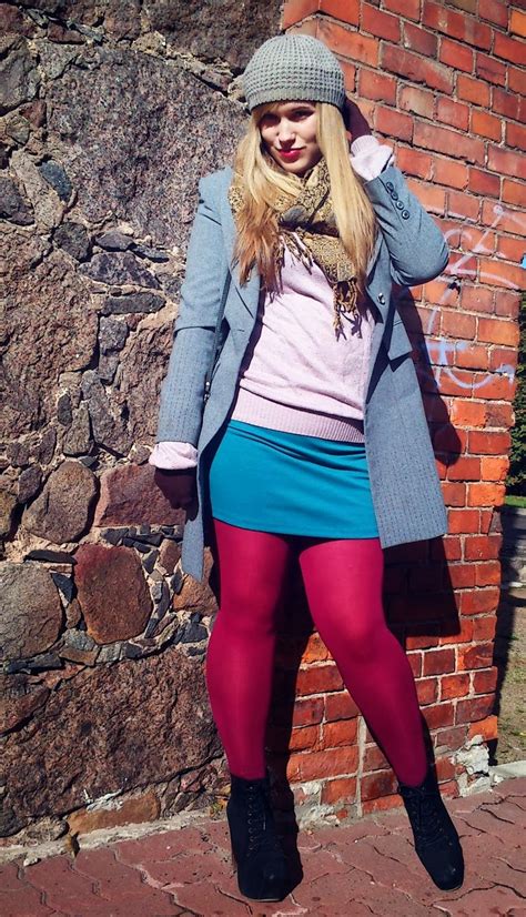 How To Wear Colored Tights Edition Fashionmylegs The Tights And Hosiery Blog