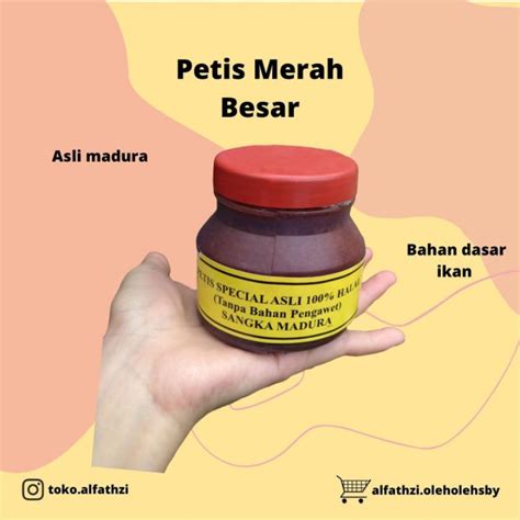 Jual Oleh Oleh Surabaya Petis Merah Asin Asli Madura Ikan Tongkol