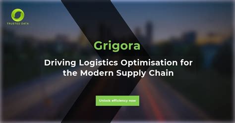 Hamid Iqbal On Linkedin Grigora Logistics Optimisation Trusted Data