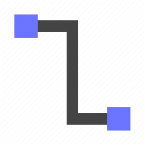 connector chart formatting diagram flowchart elbow workflow icon
