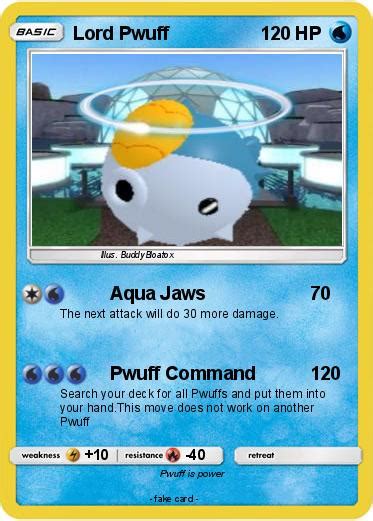 Pokémon Lord Pwuff Aqua Jaws My Pokemon Card