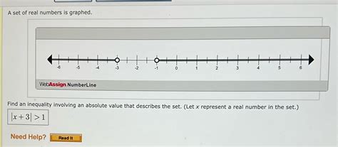 Solved A Set Of Real Numbers Is Graphed 2 5 2 0 Webassign Numberline Course Hero