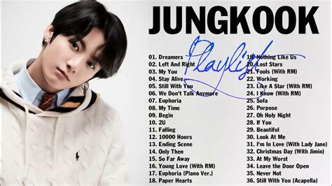 Jungkook Playlist プレイリスト Bts Jungkook ジョングクsolo Songs ソロandカバー曲 Bts