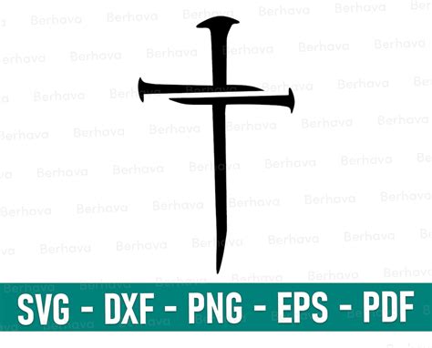 Nail Cross Svg Nail Cross Png Cross SVG Christian Svg Jesus Svg