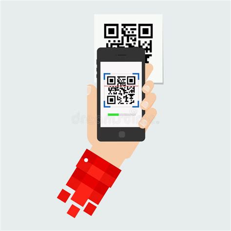 Qr Code Scanning Technology Stock Vector Illustration Of Information