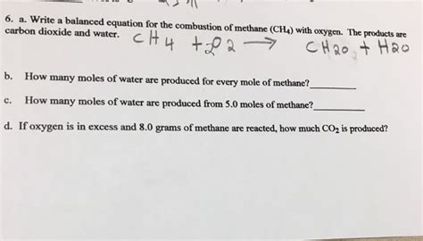 Methane Combustion Equation Tessshebaylo