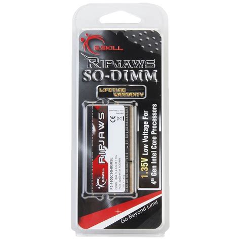 Ram Laptop Gskill Ripjaws Ddr3l 8gb Bus 1600mhz 135v F3 1600c11s 8grsl