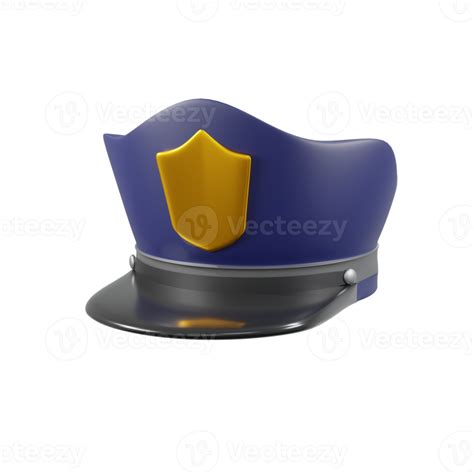 3d Minimal Rendering Police Hat 22532739 PNG