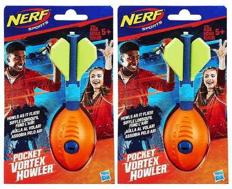 Nerf Sports Pocket Vortex Aero Howler Orange 2 Pack