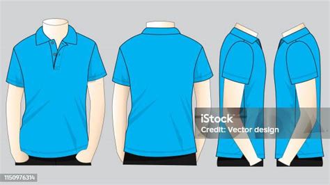 เวกเตอร์เสื้อโปโลสําหรับแม่แบบ ภาพประกอบสต็อก ดาวน์โหลดรูปภาพตอนนี้ โปโล Mesh Textile