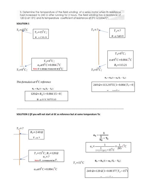 Solution Temperature Coefficient Pdf