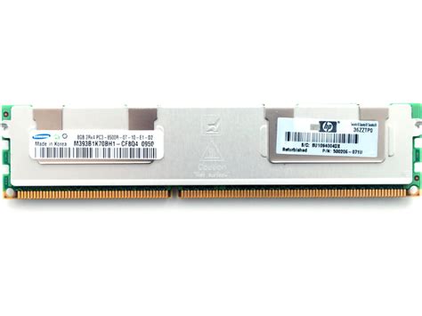 Hpe 8gb 1x8gb 2rx4 Pc3 8500r 7 Ddr3 1066 Ecc 150v Rdimm 240 Pin Std