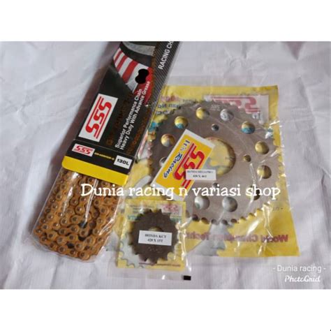 Jual Gear Set Sss Gir Set Sss 428 Rante HSBT CBR 150 Megapro Tiger