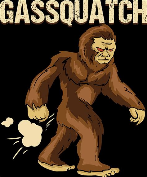 Gassquatch Design For Wifes Of Hairy Men Design Digital Art By Gordon