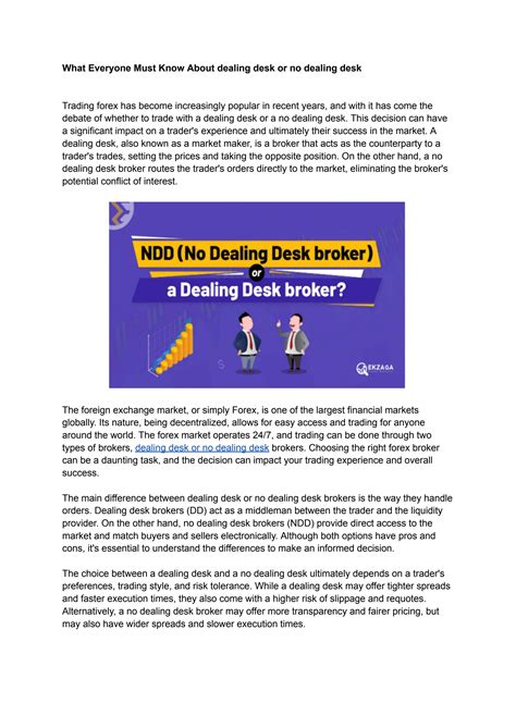 Dealing Desk Or No Dealing Desk By Rapierbell Issuu