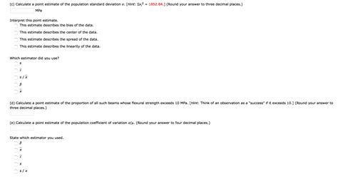 Solved Consider The Accompanying Data On Flexural Strength