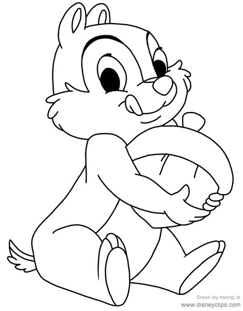 Disney Chip And Dale Coloring Pages