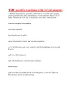 TMC Practice Questions With Correct Answers DocMerit