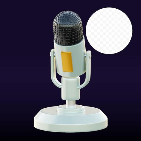Premium Psd Gaming Microphone Stream 3d Illustration Image