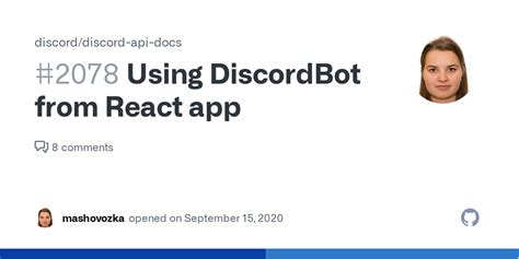 Using Discordbot From React App Issue Discord Discord Api Docs Github