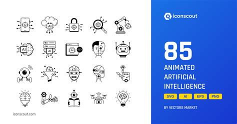 Animated Artificial Intelligence Icon Pack 85 Free Download Science