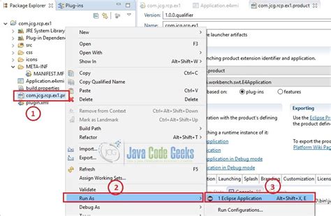 Eclipse Rich Client Platform Rcp Tutorial Java Code Geeks