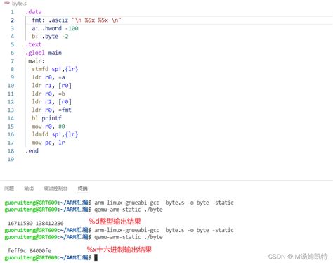 汇编语言hword、byte如何输出负数，c语言转汇编汇编输出负数 Csdn博客