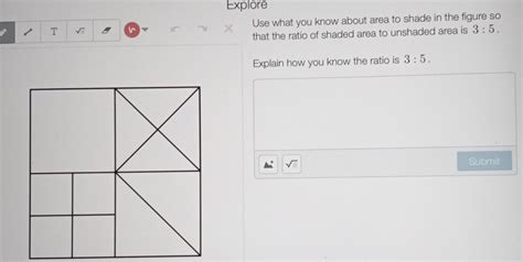 Solved Explore T √ Use What You Know About Area To Shade In The Figure