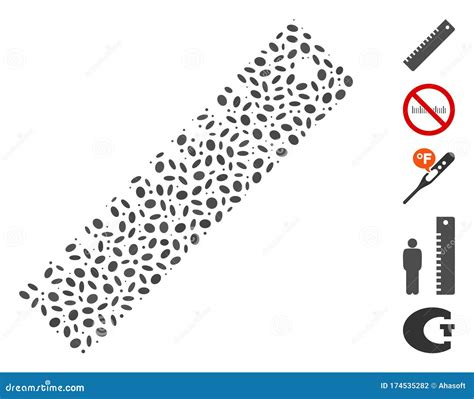 Dotted Ruler Scale Measure Line Sign Vector Illustration Dashed Ruler With A Scale In