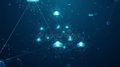 Internet Of Things IOT Concept Big Data Cloud Computing Network Stock