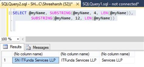 Get A Part Of String From A Sentence In SQL Server Tech Funda