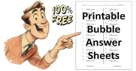 100 Bubble Answer Sheet Template On Screen Text Message After Effects