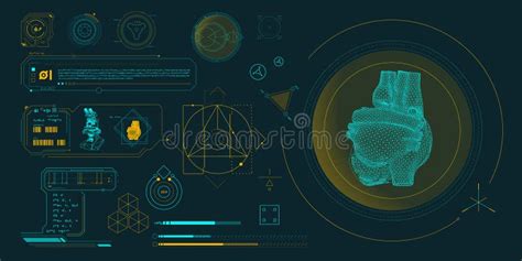 Vector Data Elements For Sci Fi Interface Infographics Stock Vector
