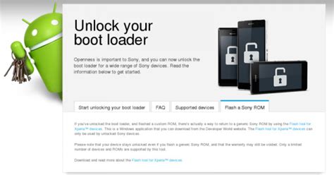 sony simplifies bootloader unlocking for xperia devices