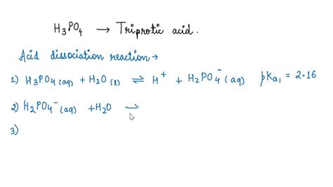 Solved Phosphoric Acid H3po4 Is A Triprotic Pka1 Pka2 58 Off