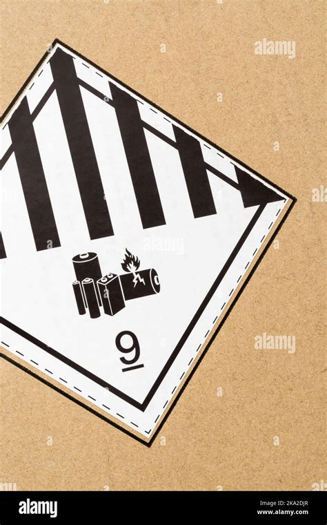 Un 3480 Class 9 Lithium Ion Battery Shipping Warning Label For Lithium