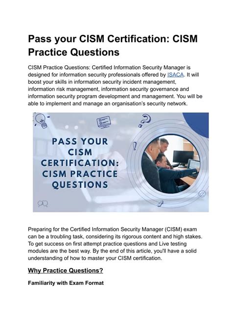Ppt Pass Your Cism Certification Cism Practice Questions Powerpoint Presentation Id 12154835