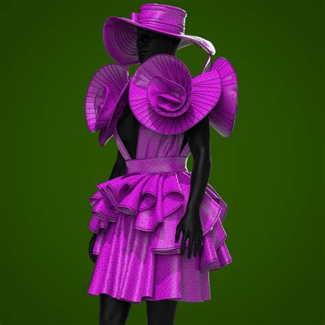 Artstation 3d Garment Sketch Design Sample Ideas G Game Assets