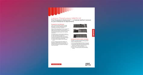 Lenovo Thinksystem Sr675 V3 Datasheet Lenovo Press