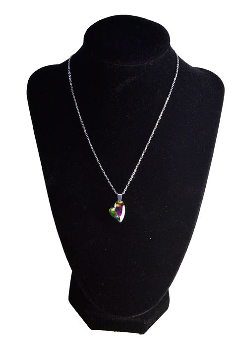 Gümüş Renk Yanar Döner Kalp Çelik Kolye 2473 Kozenbijoux