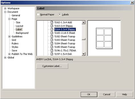 Printing On Avery 5164 Label Stock Template Coreldraw X4 Coreldraw Graphics Suite X4