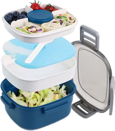 Amazon de Bugucat Brotdose mit Fächern ML Brotzeitdose Lunchbox für Kinder Erwachsene