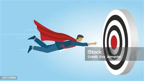 다트판을 목표로 하는 슈퍼 히어로 차원 169 벡터 일러스트 레이 션입니다 과녁에 대한 스톡 벡터 아트 및 기타 이미지 과녁 비즈니스 타겟 유머 Istock