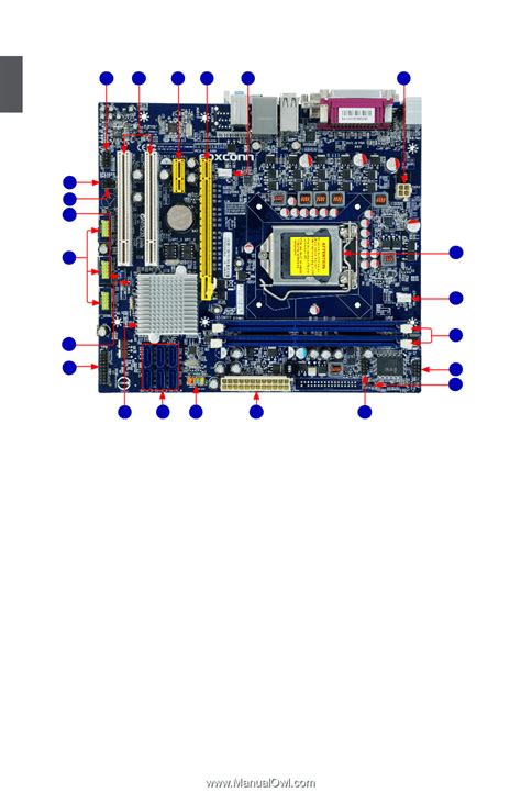 Layout Lga1156 Foxconn H55mxv English Manual Page 11